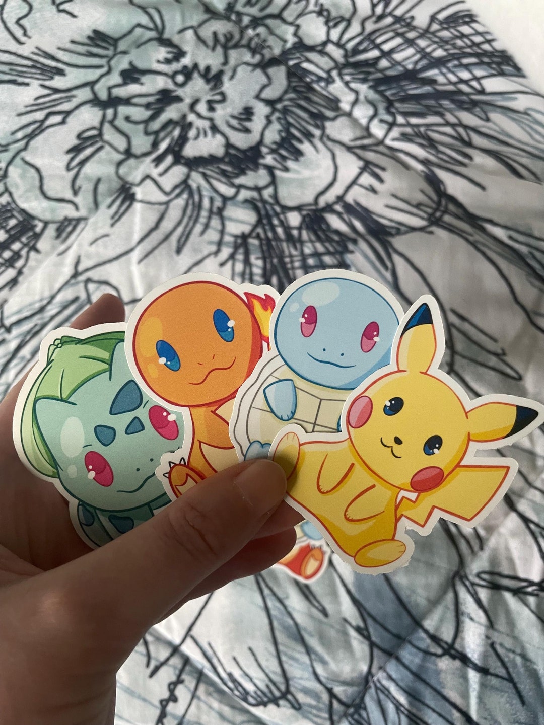 Cute Pokedoll Inspired Stickers | Bulbasaur | Charmander | Squirtle ...