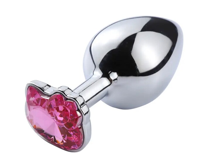 Large Hello Kitty Metal Anal Butt Plug Adult Sexy Anime Fun Kinky Pink Large Etsy