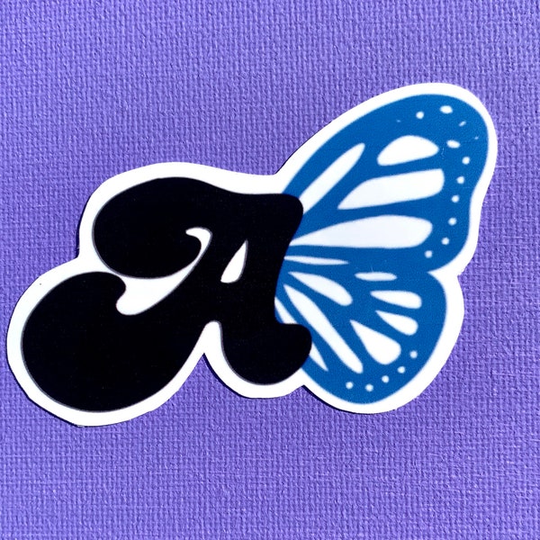 Butterfly Letter Decal - Etsy