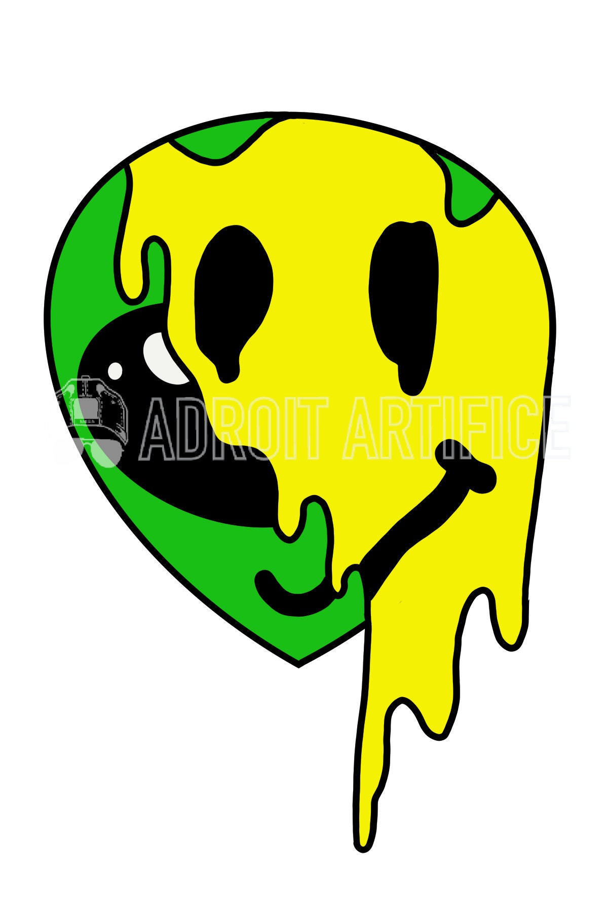 Alien Smiley Face PNG - Etsy