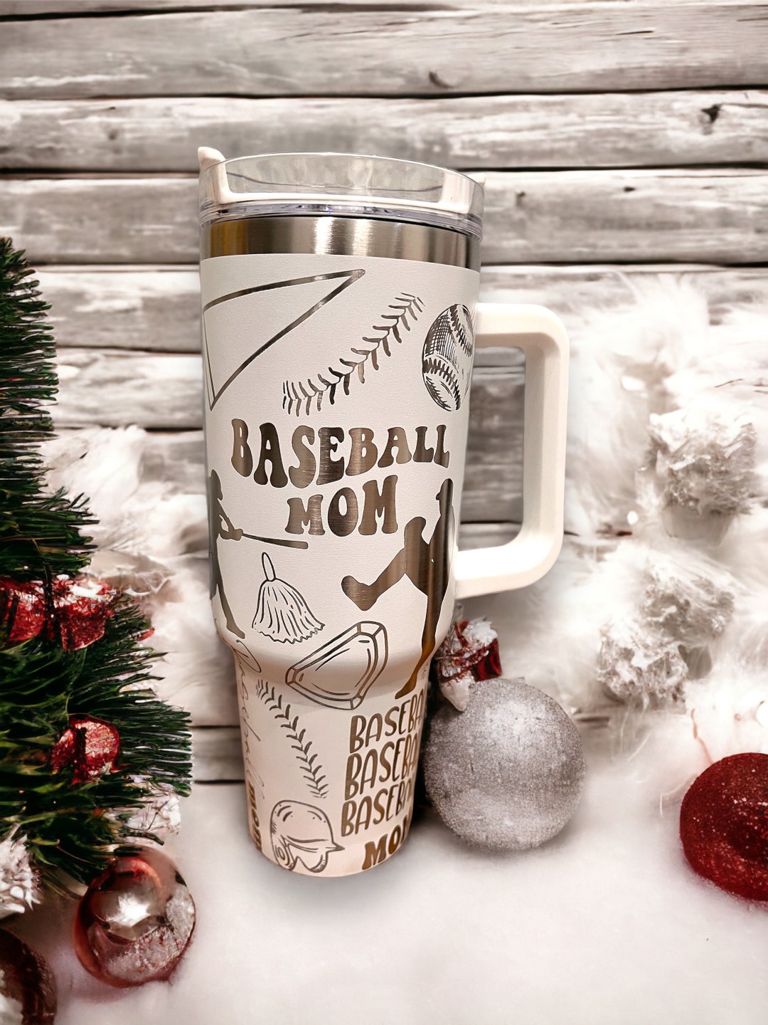 40 Ounce Baseball Mom Cup - Etsy