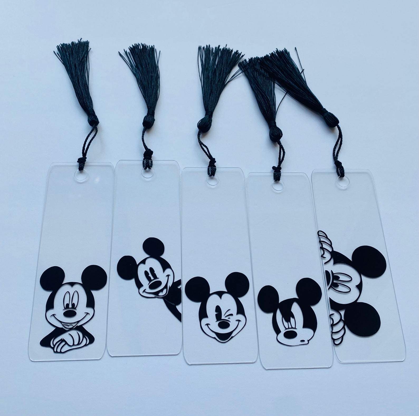 Mickey Mouse Acrylic Bookmarks set of 5 | Etsy