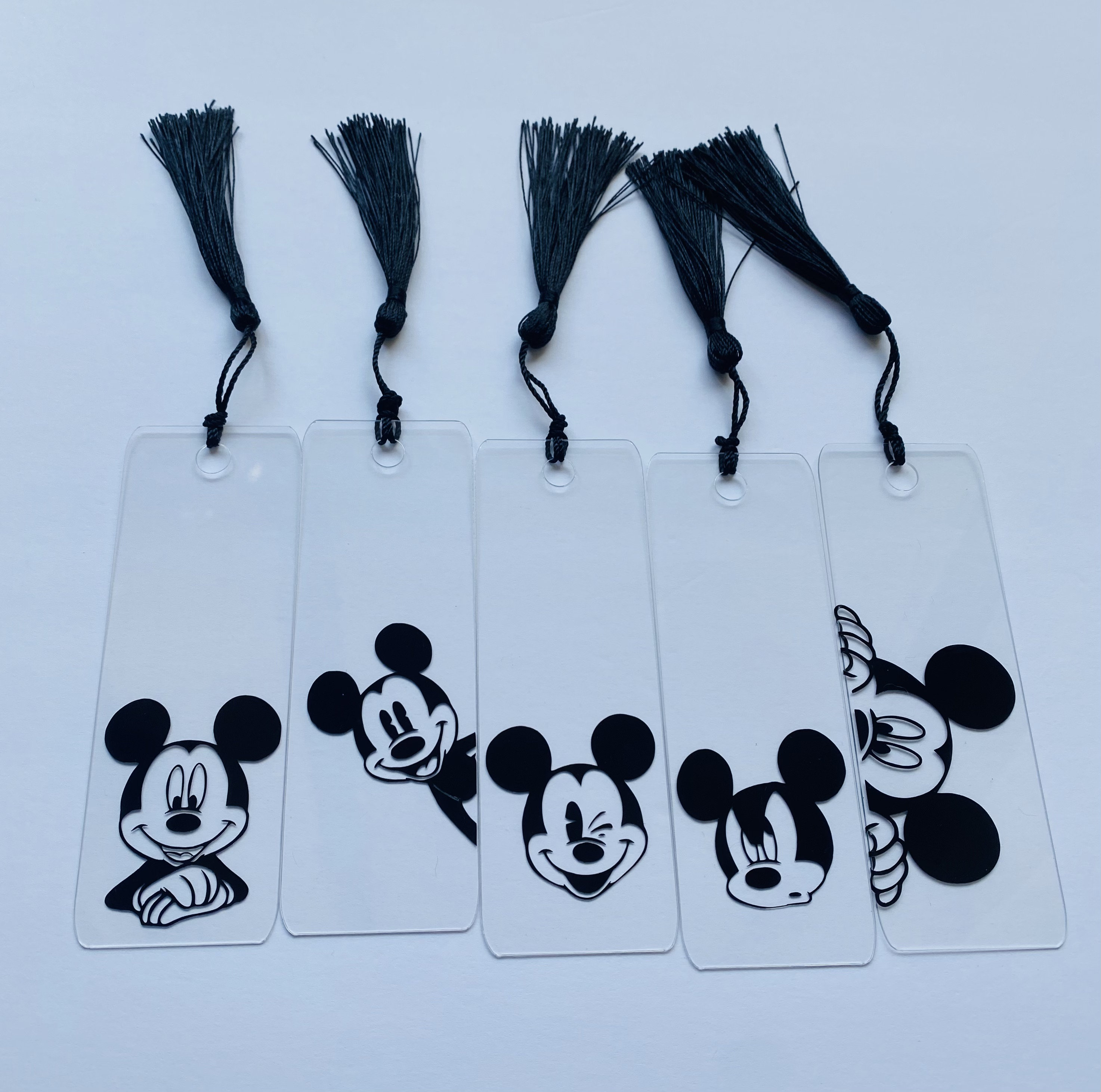 Mickey Mouse Acrylic Bookmarks set of 5 - Etsy