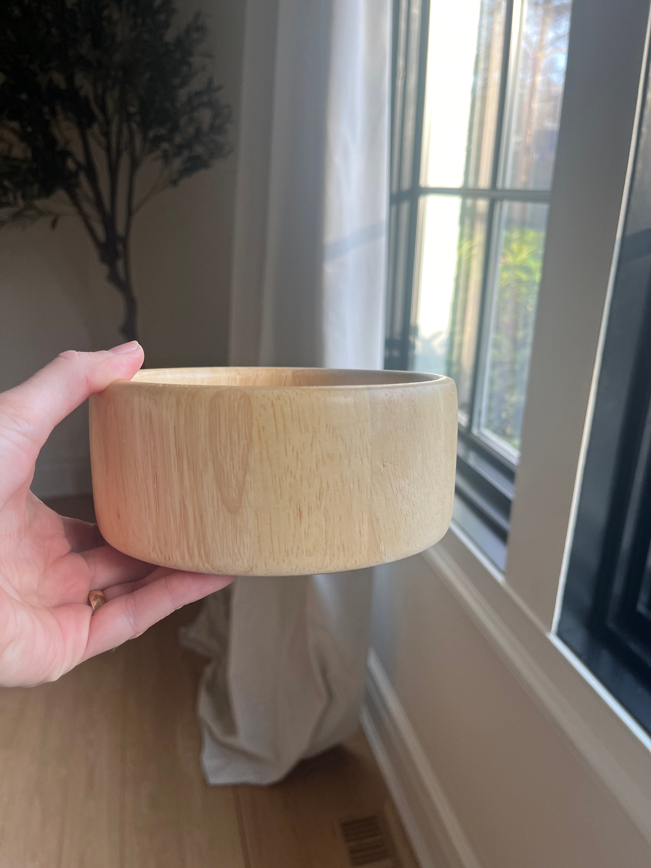 Dansk Mid Century Modern Blonde Wood Salad Bowl Set - 5 Piece Set W ...