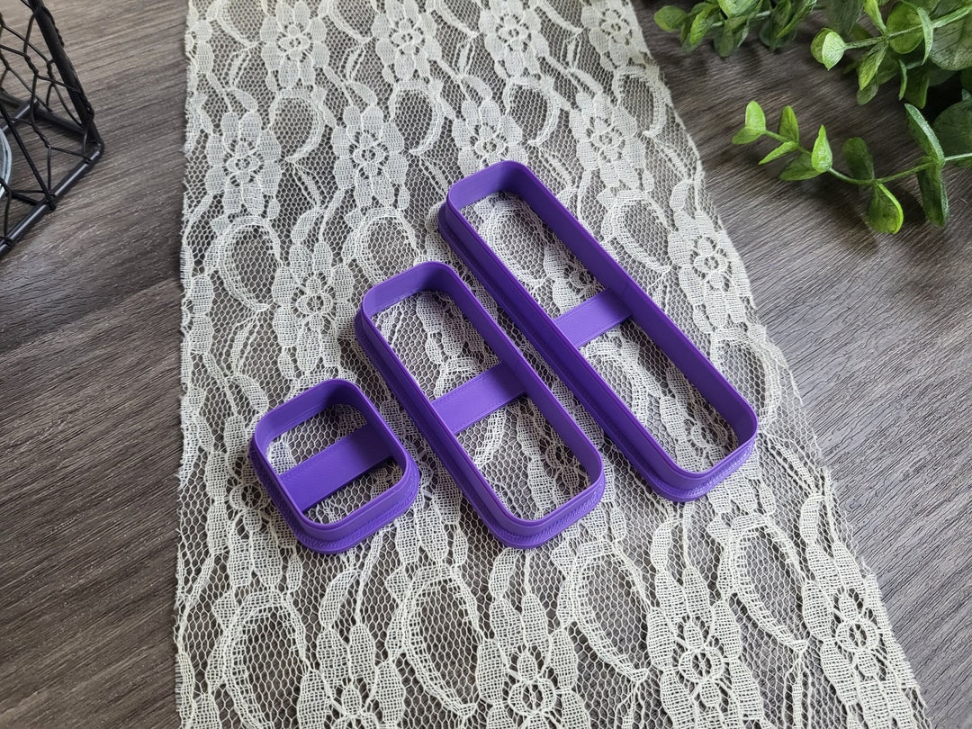 25mm Rectangle With Rounded Edges Polymer Clay Cutter - Etsy