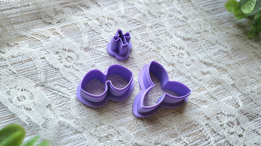 Orchid Set Clay Cutter for Polymer Clay, Floral Clay Cutter - Etsy