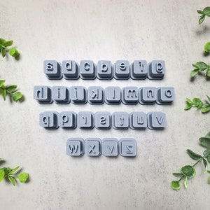 Lowercase Alphabet Clay Stamp Set, Polymer Clay Cutter, Letter Clay ...