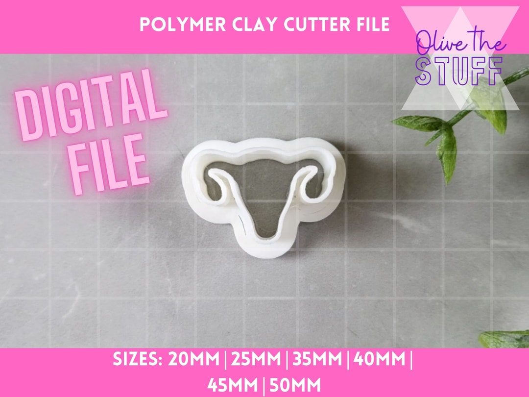 Uterus Digital STL File for Polymer Clay, Uterus STL File, Digital ...