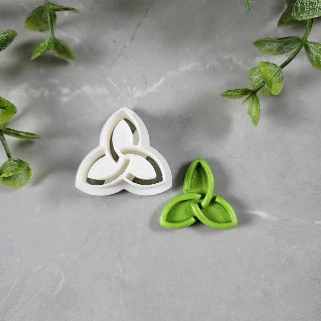 Debossed Celtic Knot Clay Cutter for Polymer Clay, Clay Cutter ...
