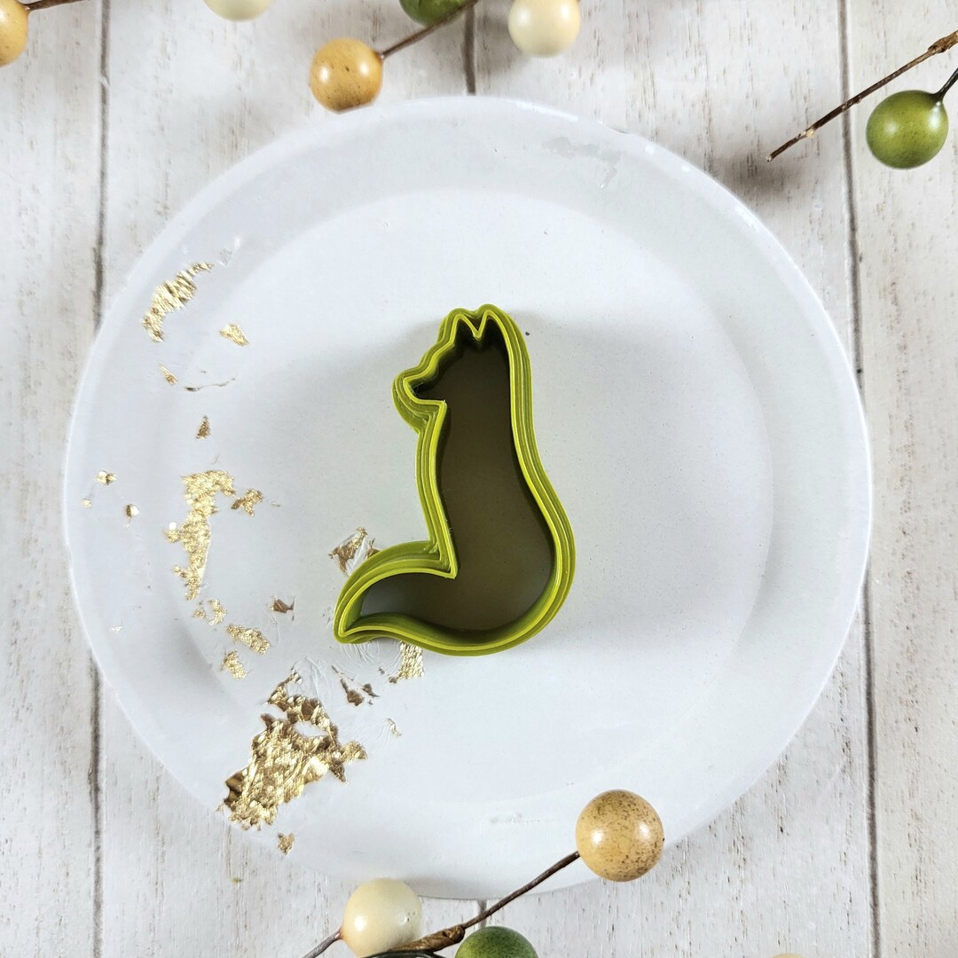 Fox Shape Outline Clay Cutter for Polymer Clay, Fox Shape Clay Cutter ...