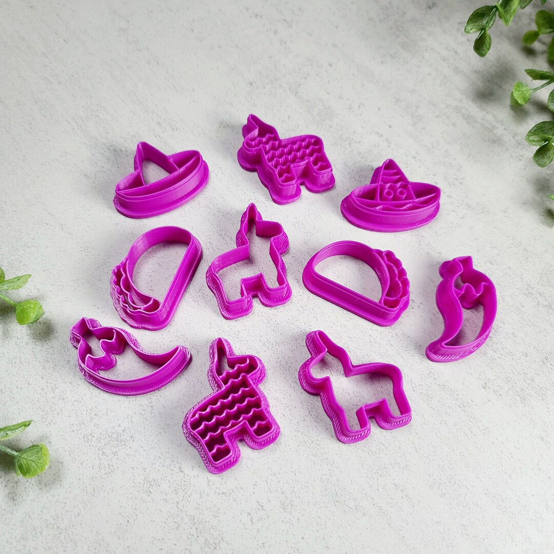 Cinco De Mayo Polymer Clay Cutter Bundle, Set of 10 Clay Cutters - Etsy