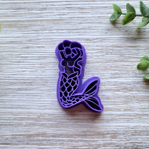 Mermaid Clay Cutter, Marine Polymer Clay Cutter, Beach Themed Clay ...