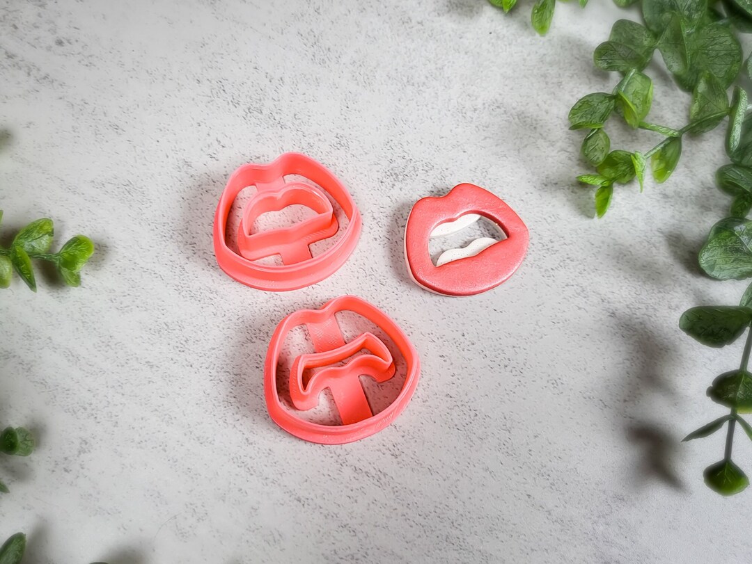Valentine Lips Polymer Clay Cutter - Etsy