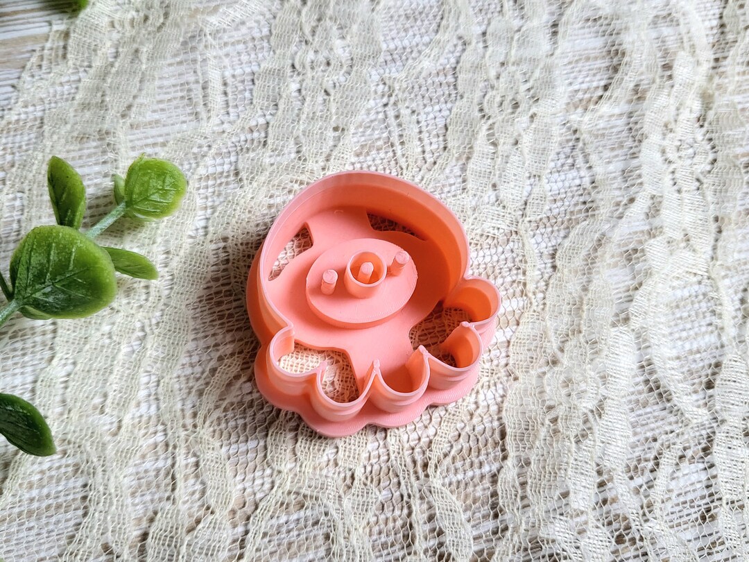 Octopus Taku B Polymer Clay Cutter, Kawaii Clay Cutter - Etsy