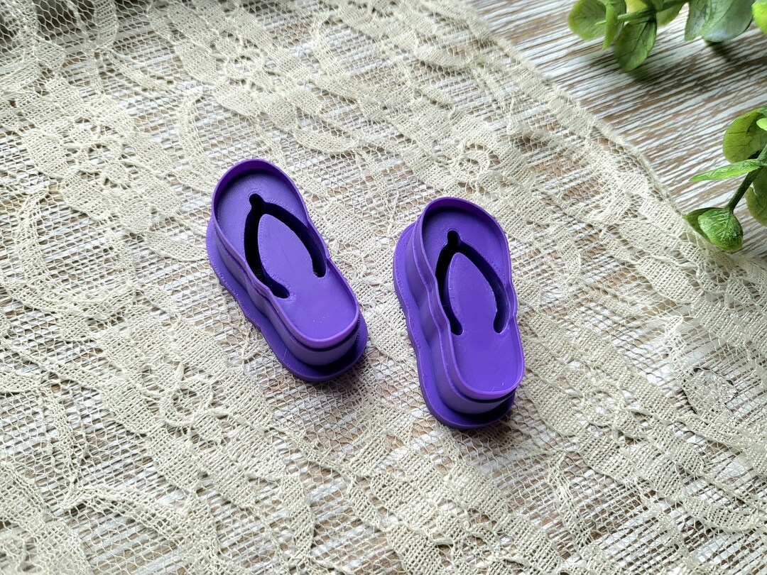 Flip Flop Clay Cutter Set, Beach Themed Clay Cutters, Summer Clay ...