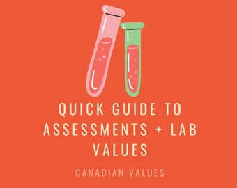 Canadian Lab Values - Etsy