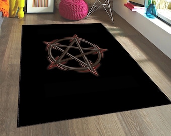 Pentagram Symbol Rug - Etsy