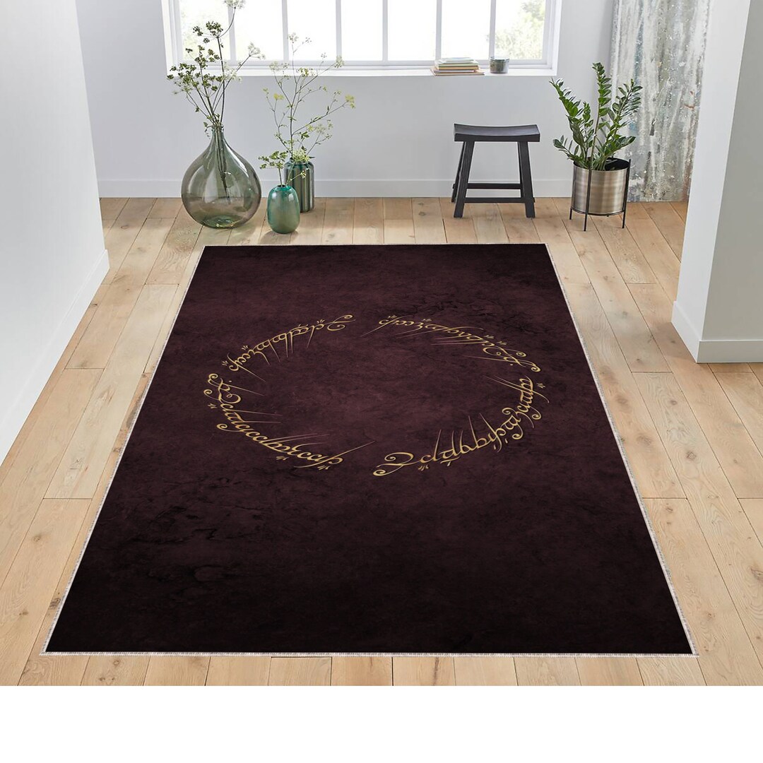Lord of the Rings Rug Magic Rug Legend Movie Rug Fantastic - Etsy