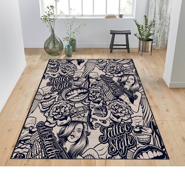 Tattoo Rug - Etsy