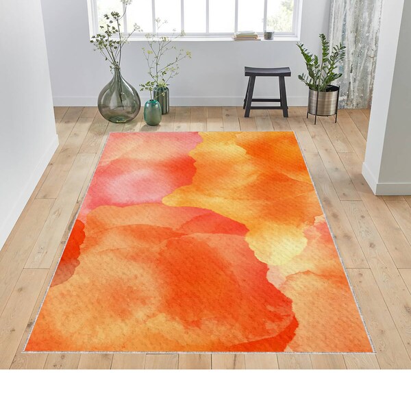 Orange Rug - Etsy