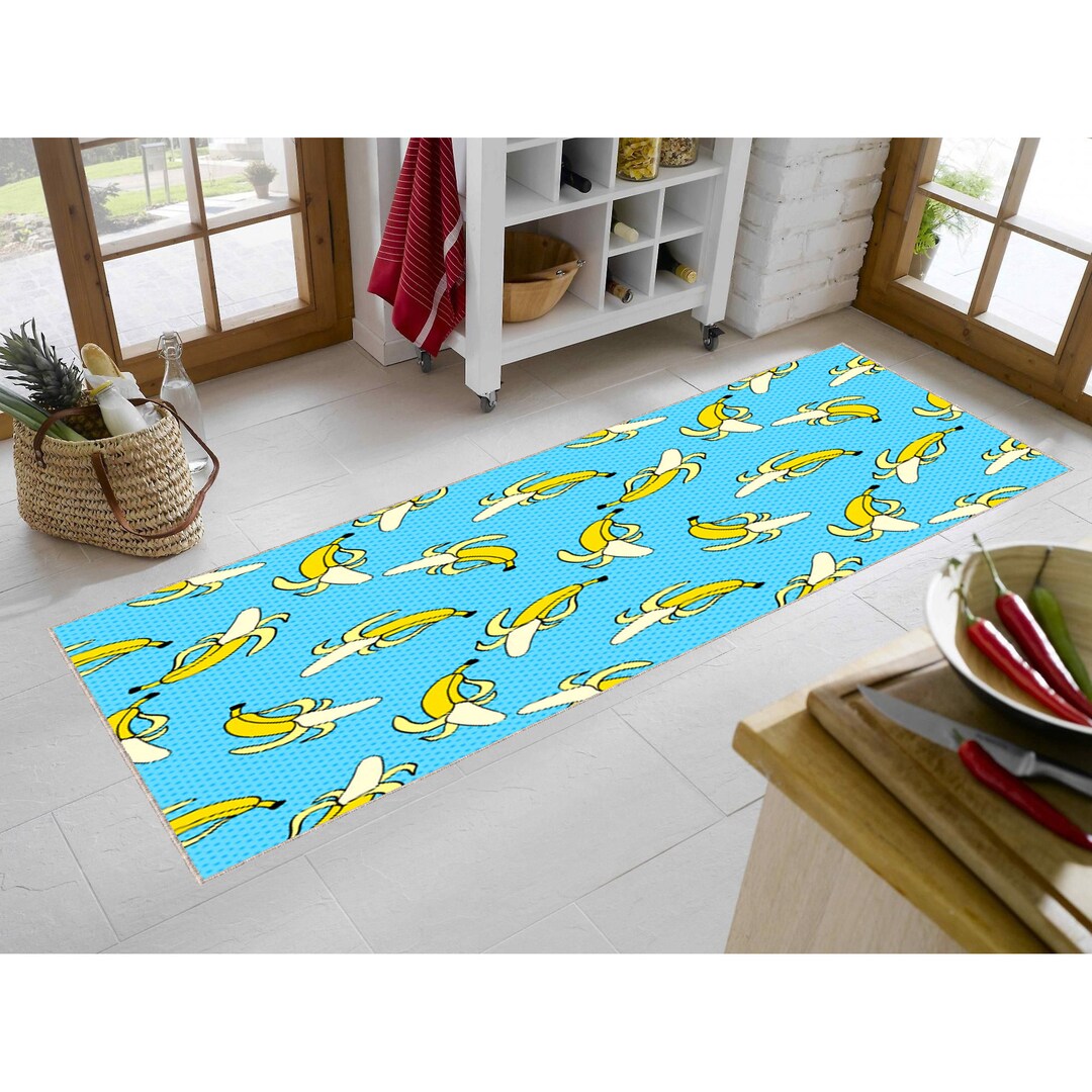 Summer Fruit Pop Art Banana Rug Cute Banana Rugs Banana - Etsy