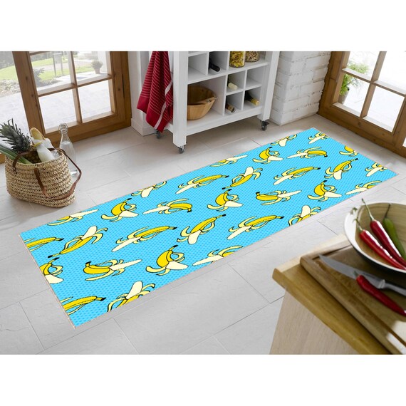 Summer Fruit Pop Art Banana Rug Cute Banana Rugs Banana - Etsy