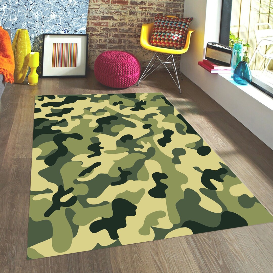 Camouflage Art Rugmilitary Camouflage Rug Military - Etsy