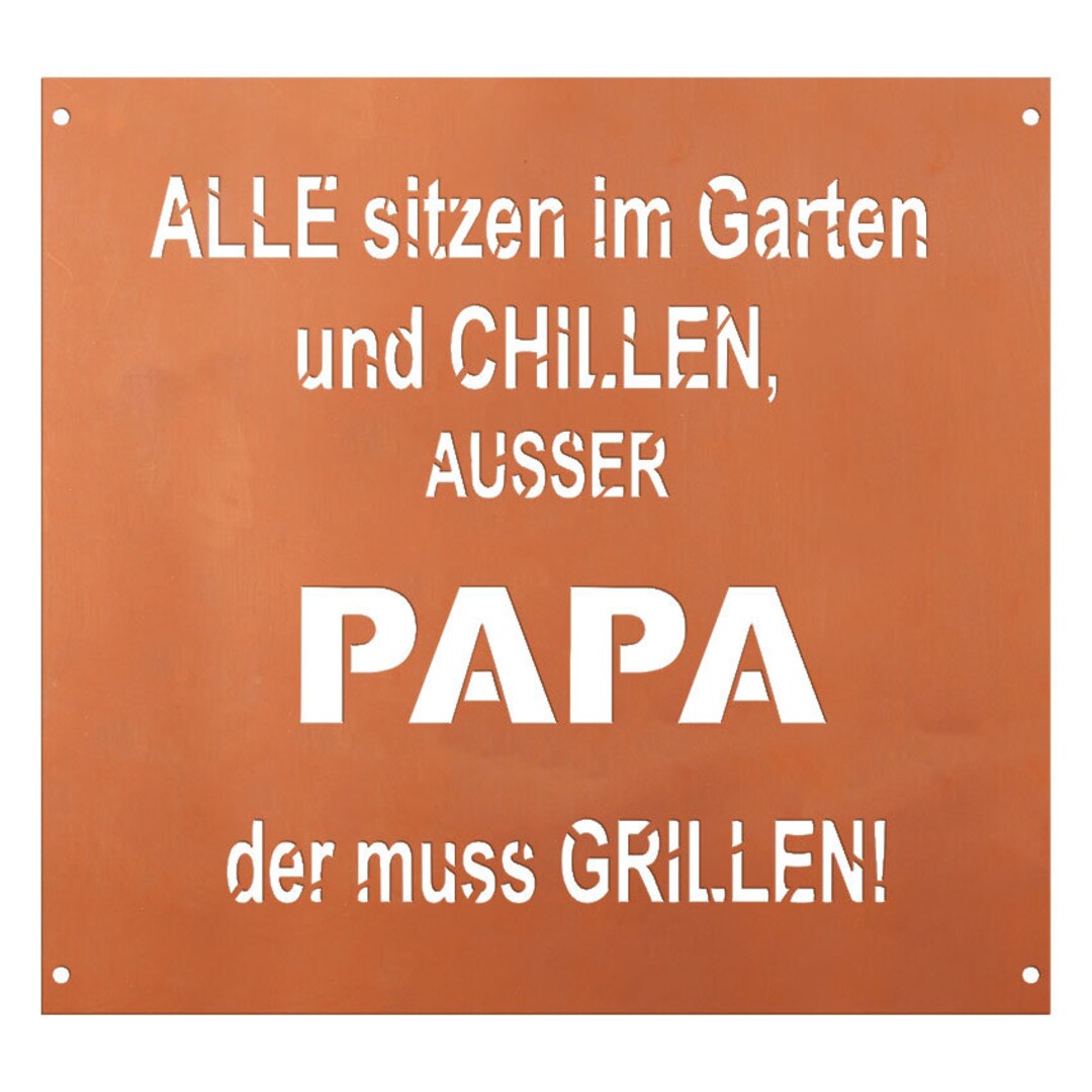 Patina Sign Poem Board Dad Saying Sign Rust Decorative Garden ...