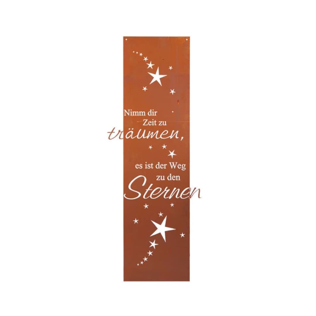 Patina Sign Poem Board Way to the Stars Garden Decoration Saying Sign ...
