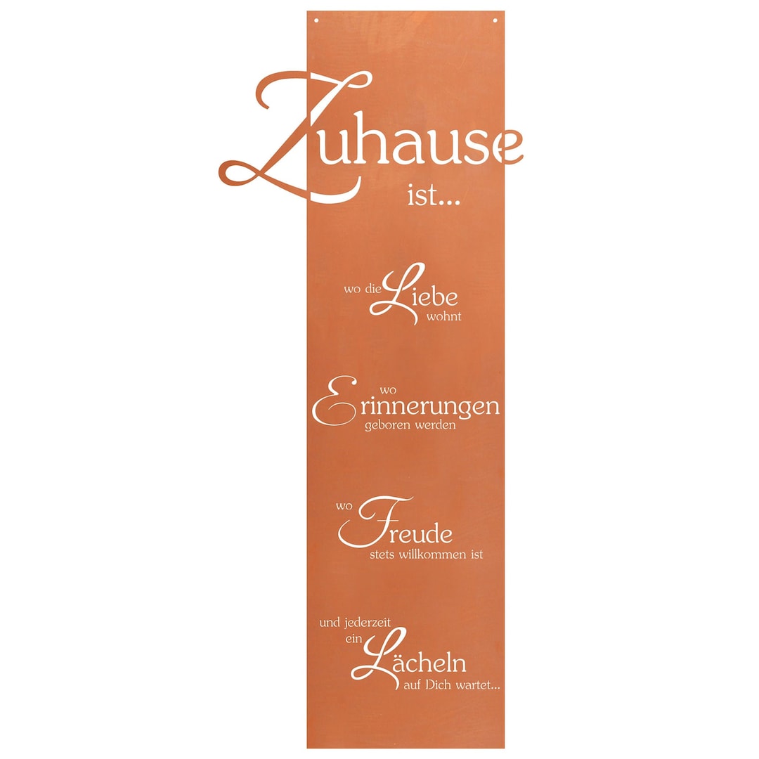 Rust Sign Poem Board - Home - Saying Sign Rust Decoration Entrance ...