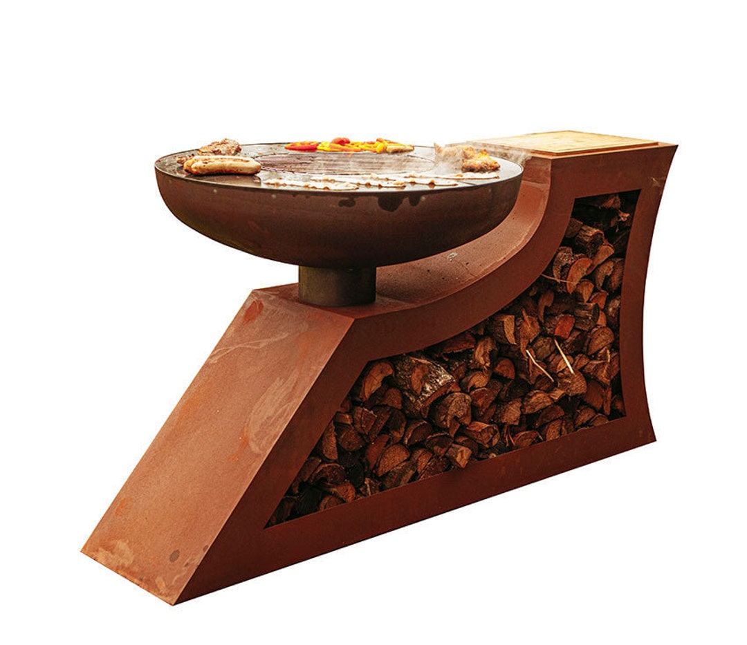 XL Barbecue Barbecue Pit Fire Pit Charcoal Barbecue - Etsy