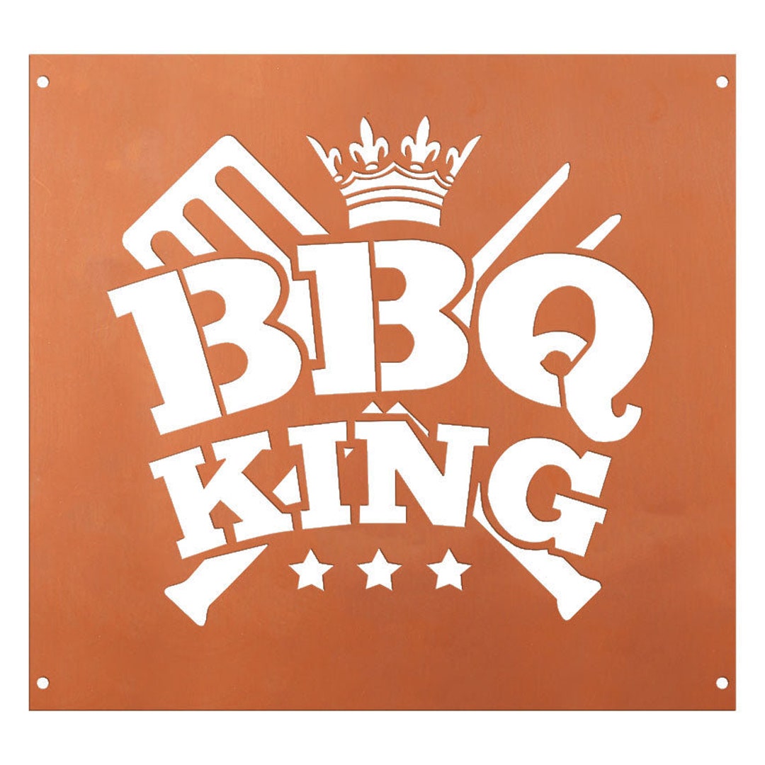 Patina Sign Poem Board Bbq-king Garden Decoration Saying Sign Rust ...