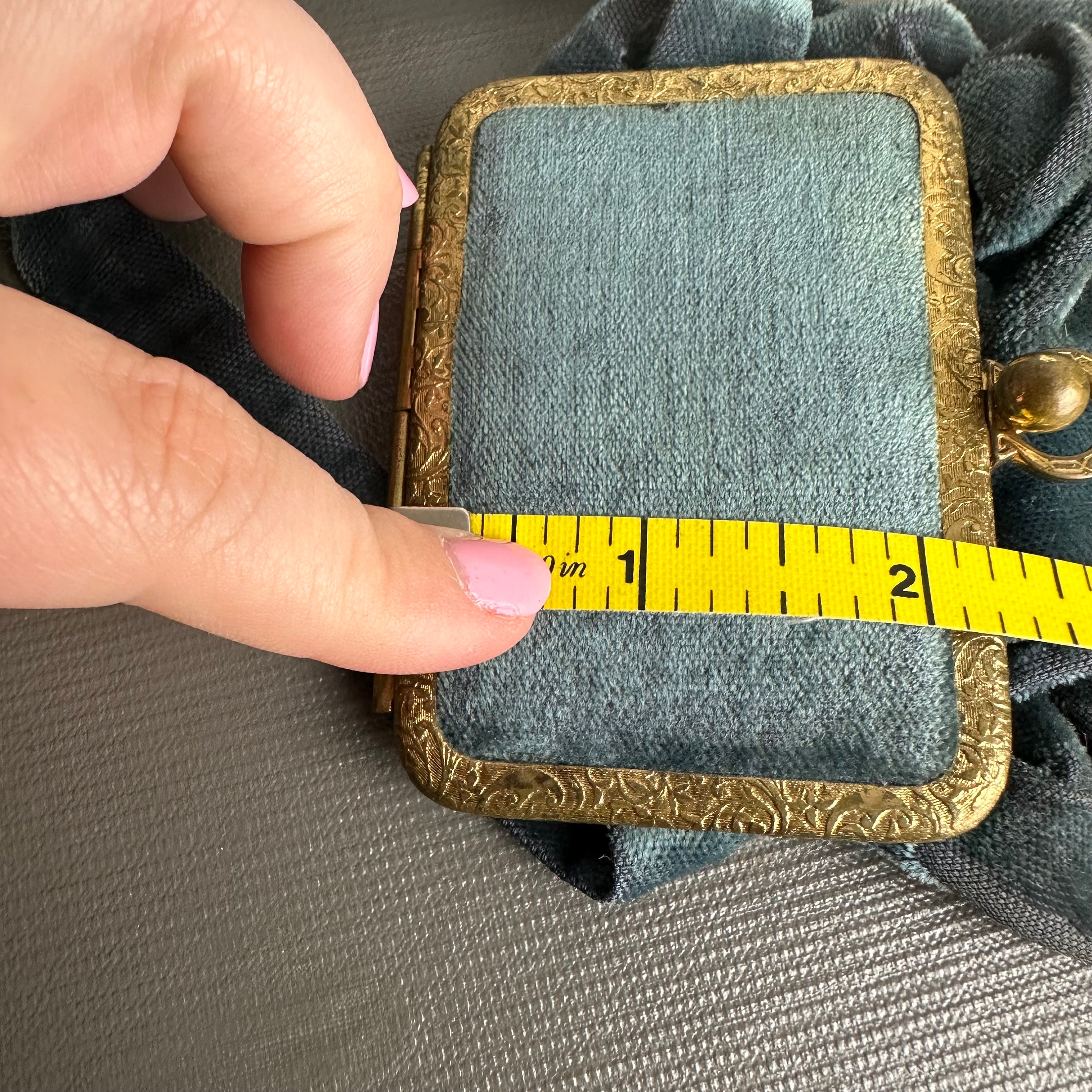 Antique Victorian Era Late 1800s Blue Velvet Small Top Handle Purse - Etsy