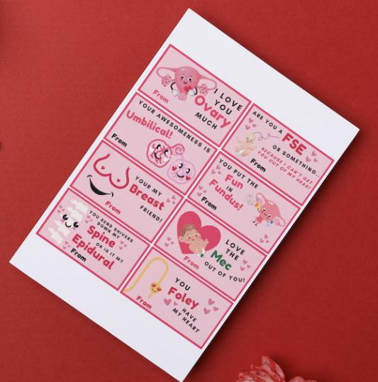 L&D Valentines Cards. Funny Labor and Delivery Unit Valentines Day ...