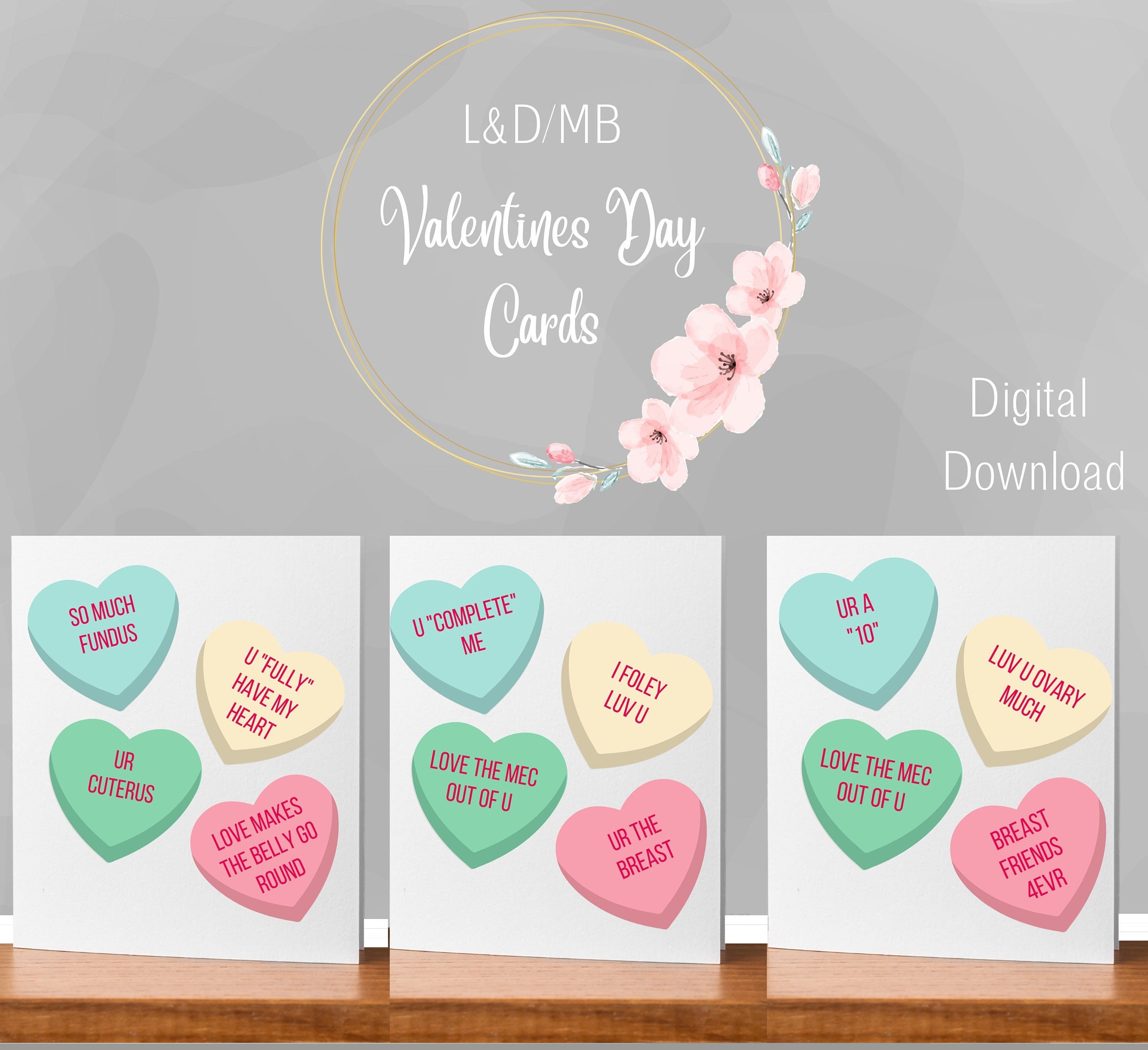 L&D/ MB Valentines Day Card. Valentine Card for Labor and Delivery and ...