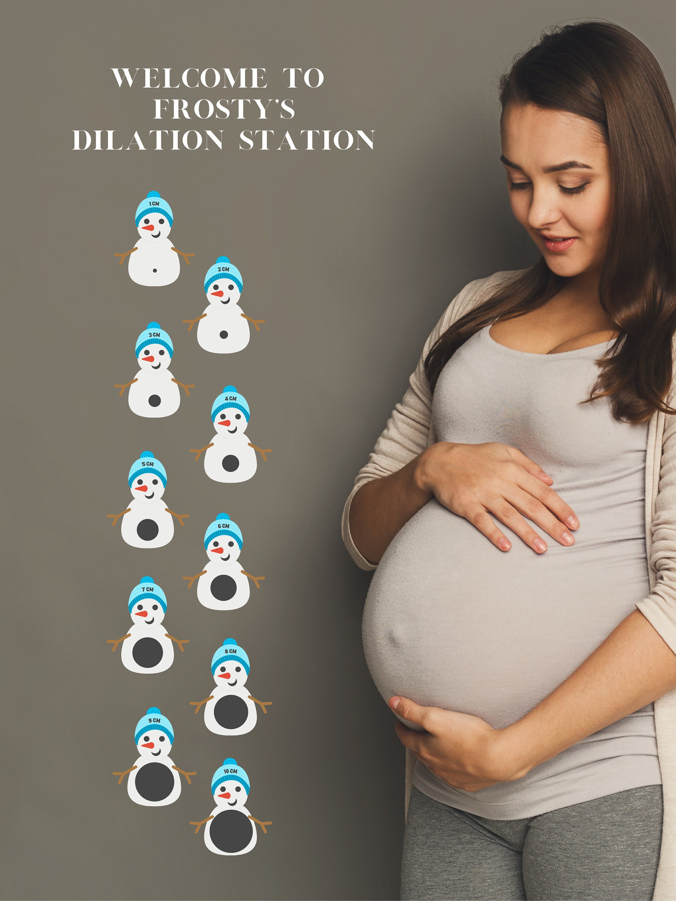 Blue Dilation Snowman for Labor and Delivery Unit or OB Office ...