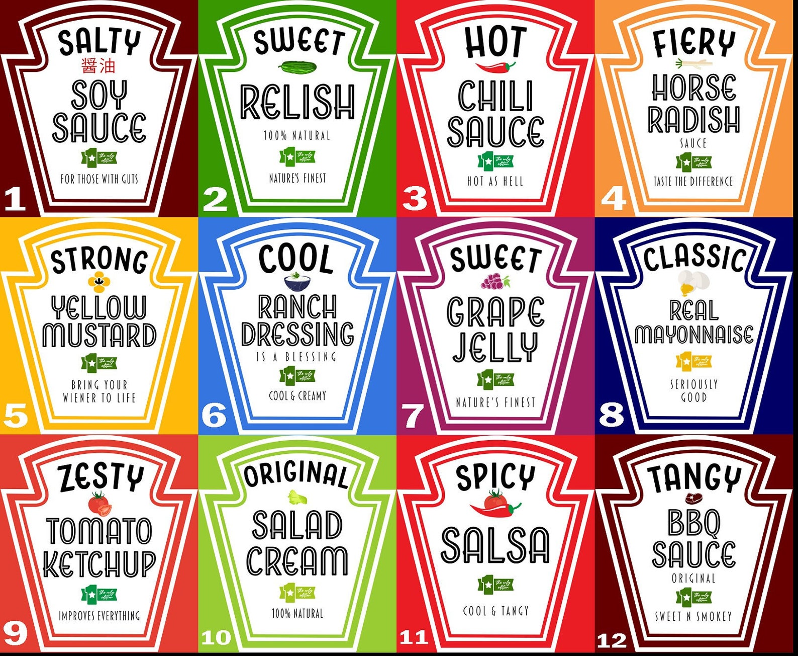 Group Condiments Shirts, Adults Youth Ketchup Ranch, Matching Condiment ...