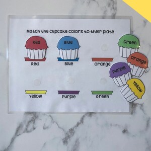 Color Matching Busy Binder Printable, Homeschool Preschool Worksheet ...