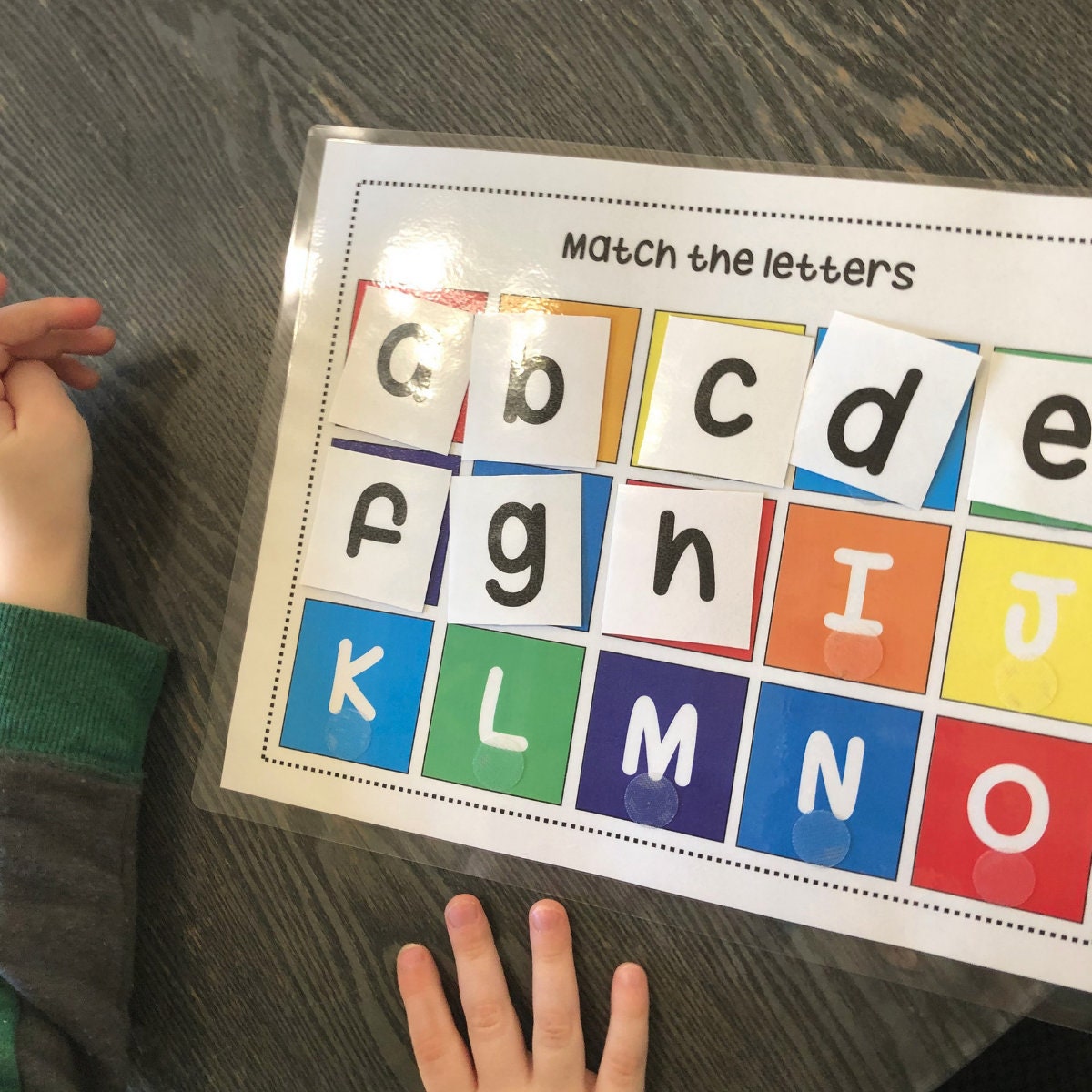 Colorful Alphabet Busy Binder Printable, Rainbow Alphabet Match ...