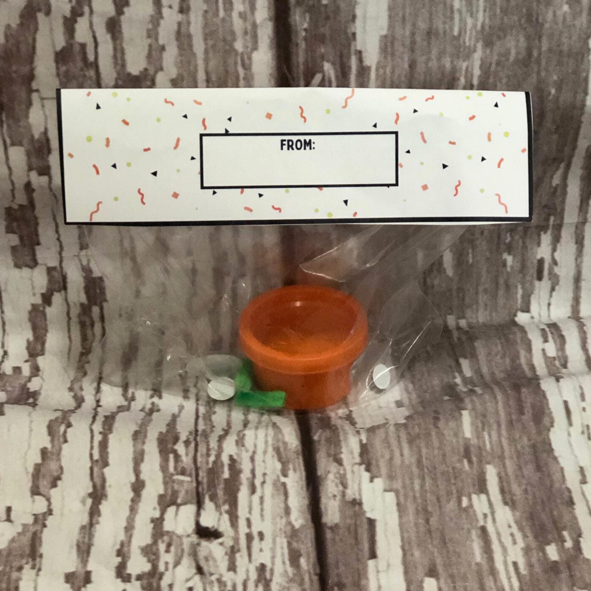 DIY Play Dough Pumpkin Kit Bag Toppers, Playdoh Printable Party Favor ...