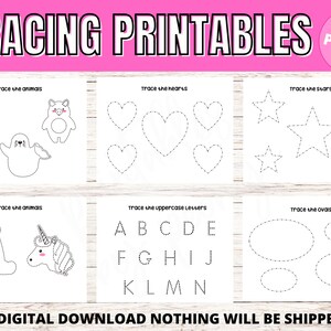 Tracing, Printable Alphabet Letters, Numbers, Shapes Tracing Pages ...