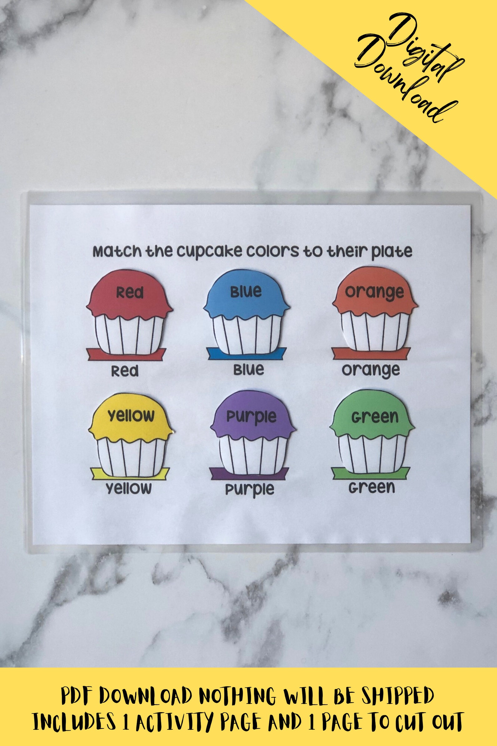 Color Matching Busy Binder Printable, Homeschool Preschool Worksheet ...