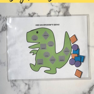 Shapes Printable for Busy Binders or Busy Book. Preschool Shapes ...