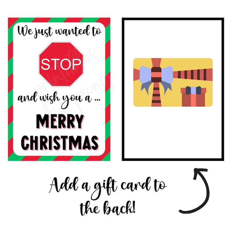 Printable Crossing Guard Christmas Card - Holiday and Christmas Gift ...