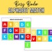 Colorful Alphabet Busy Binder Printable, Rainbow Alphabet Match ...