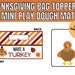 DIY Play Dough Turkey Kit Bag Toppers, Playdoh Printable Party Favor ...
