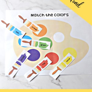 Color Matching Worksheets, Color Matching, Color Activities, Quiet Book ...
