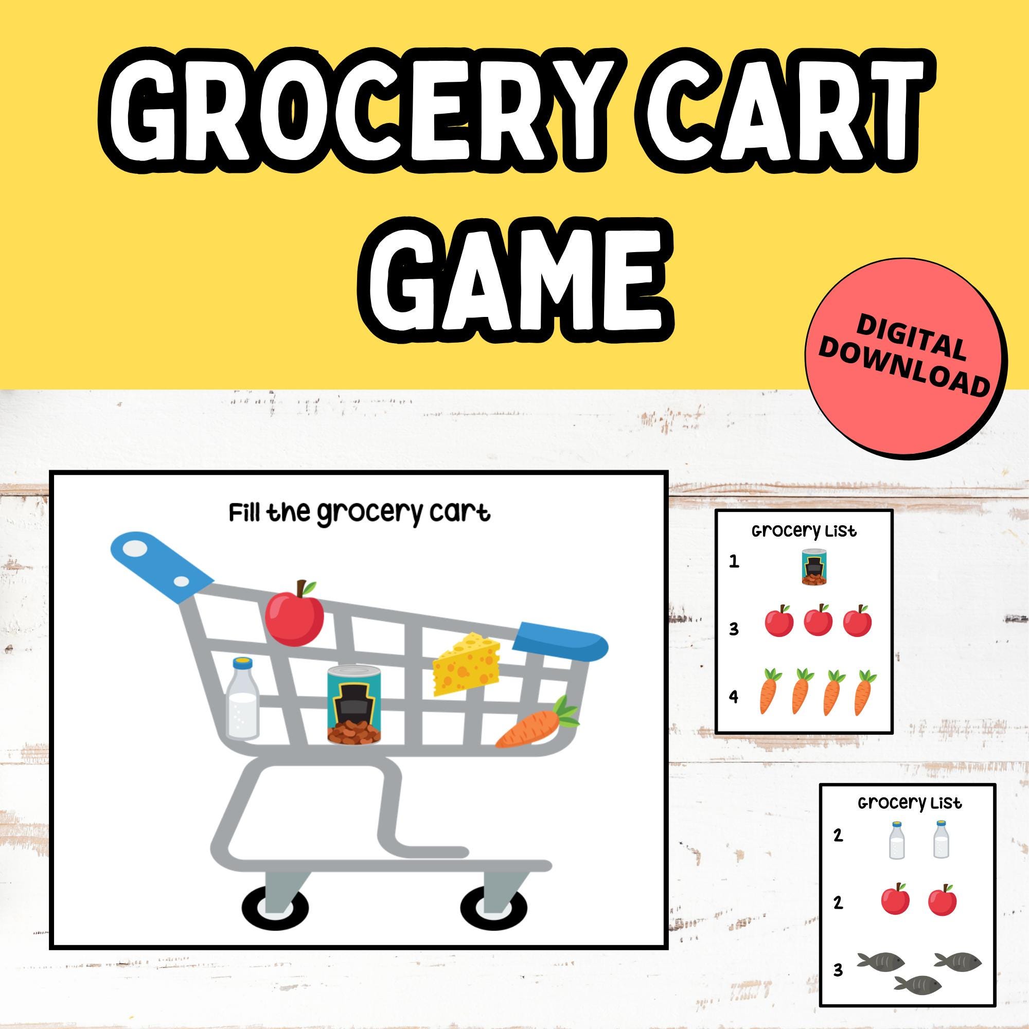 Shopping List Grocery Game, Pretend Play Educational Play, Busy Binder ...
