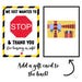 Printable Crossing Guard Thank You Card - Gift Card Holder for Crossing ...