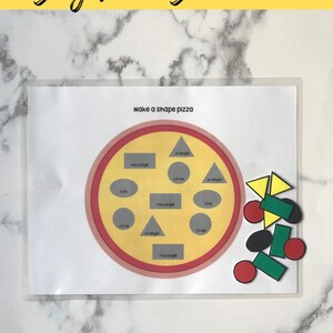 Shapes Printable for Busy Binders or Busy Book. Preschool Shapes ...